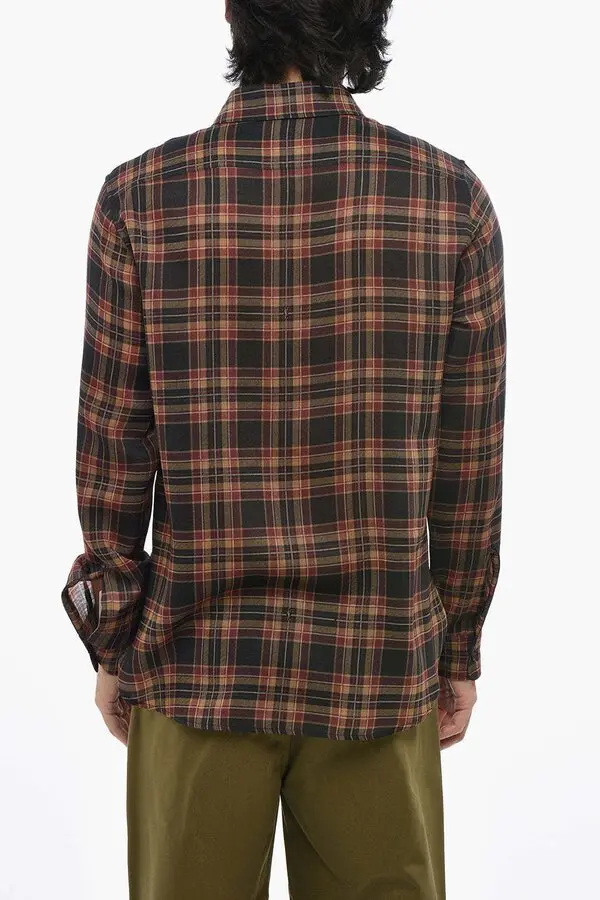 Saint Laurent Cassandre Checked Button-up Shirt