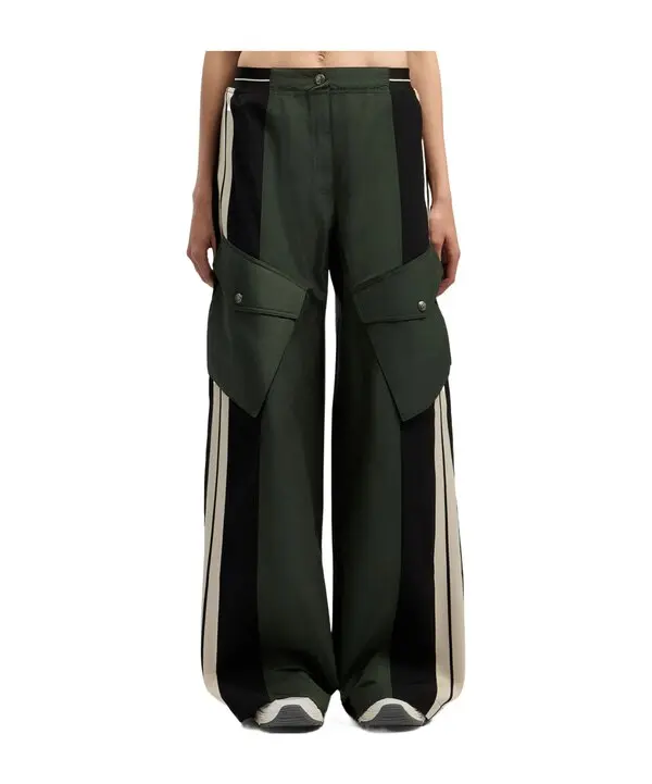 Palm Angels Side Stripe Wide-leg Cargo Pants