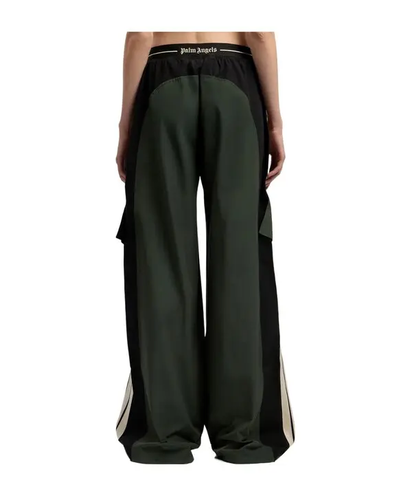 Palm Angels Side Stripe Wide-leg Cargo Pants