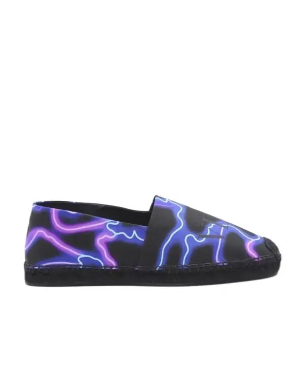 Valentino Garavani Vltn Logo Printed Slip-on Espadrilles - Green