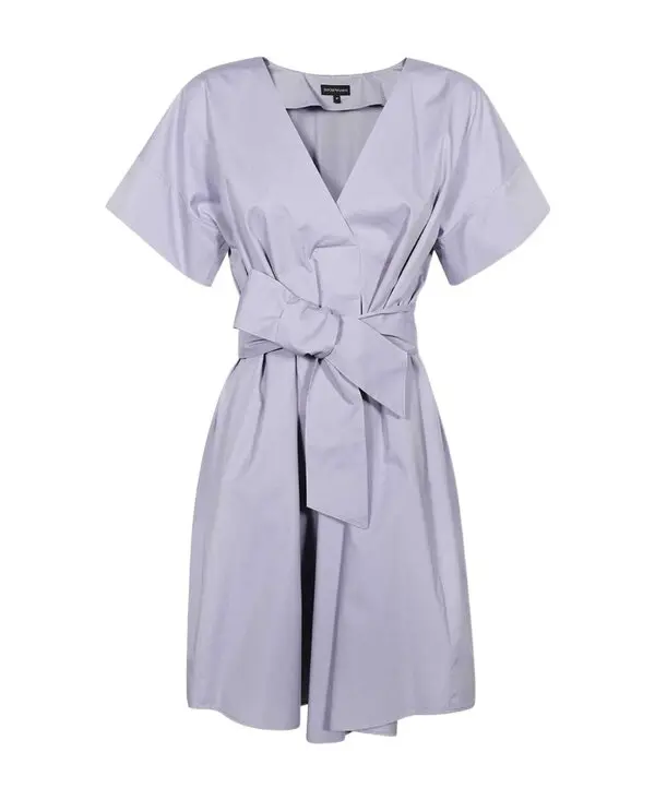Emporio Armani V-neck Short Sleeve Dress