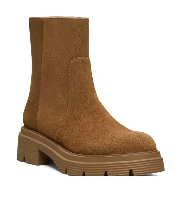 STUART WEITZMAN Hudson Lite Zipped Boots - Brown