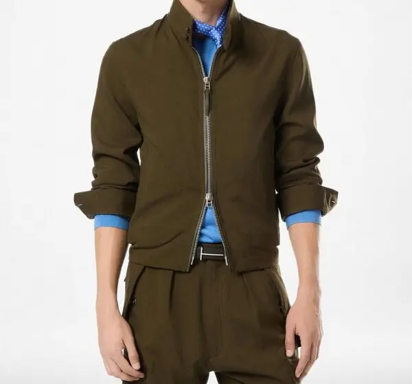 TOM FORD Zip-up Casual Jacket - Green