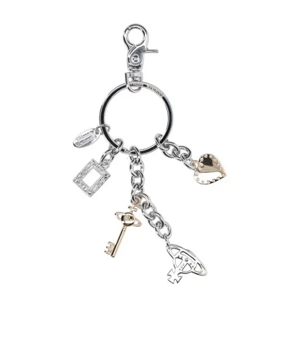 VIVIENNE WESTWOOD Logo Charm Keychain