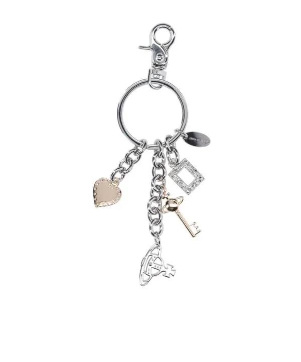 VIVIENNE WESTWOOD Logo Charm Keychain