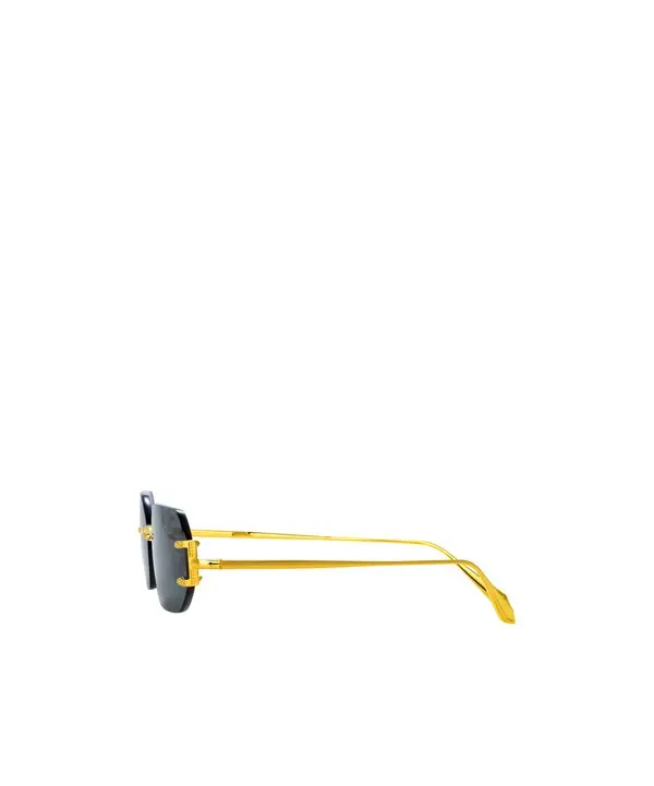 Linda Farrow Magali Sunglasses - Gold