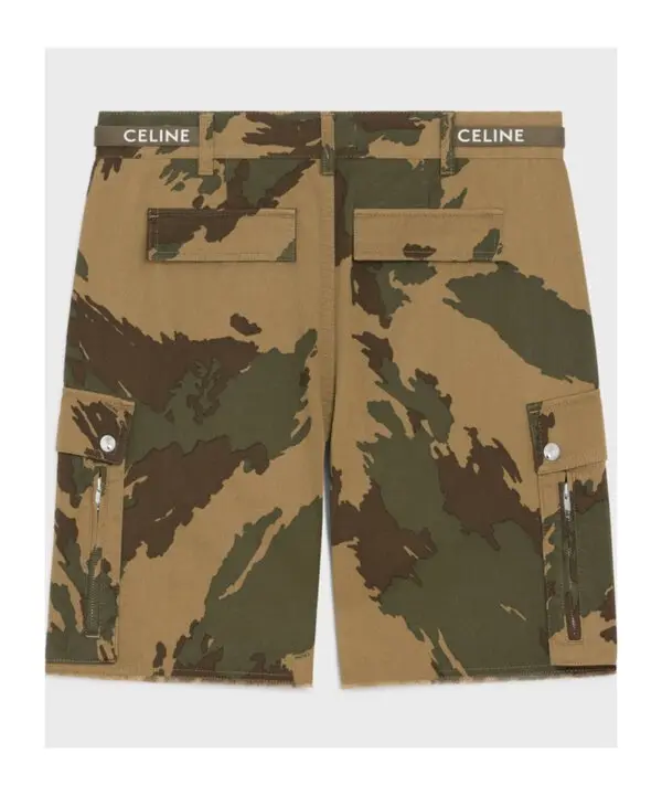 Celine Camouflage Cargo Shorts