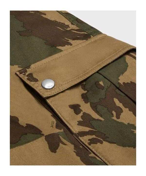 Celine Camouflage Cargo Shorts