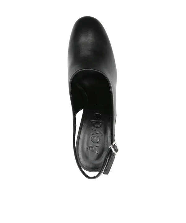 AeydĒ 75mm Leather Slingback Pumps