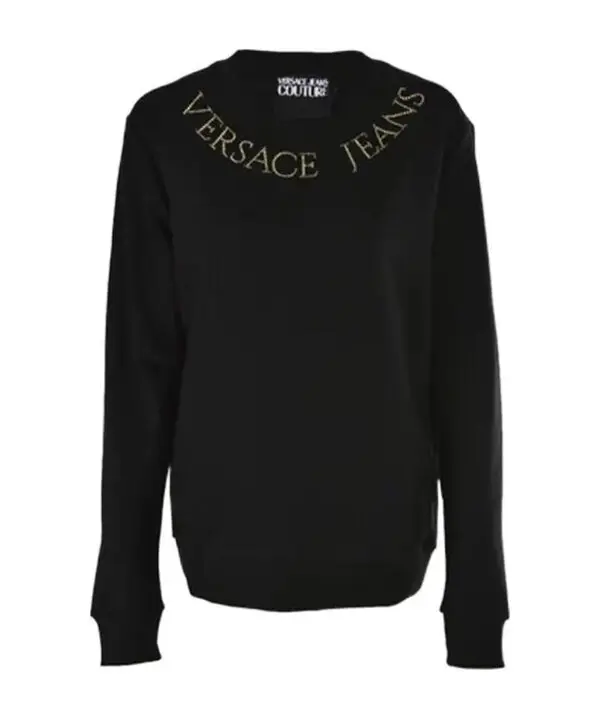 Versace Printed Logo Pullover - Black