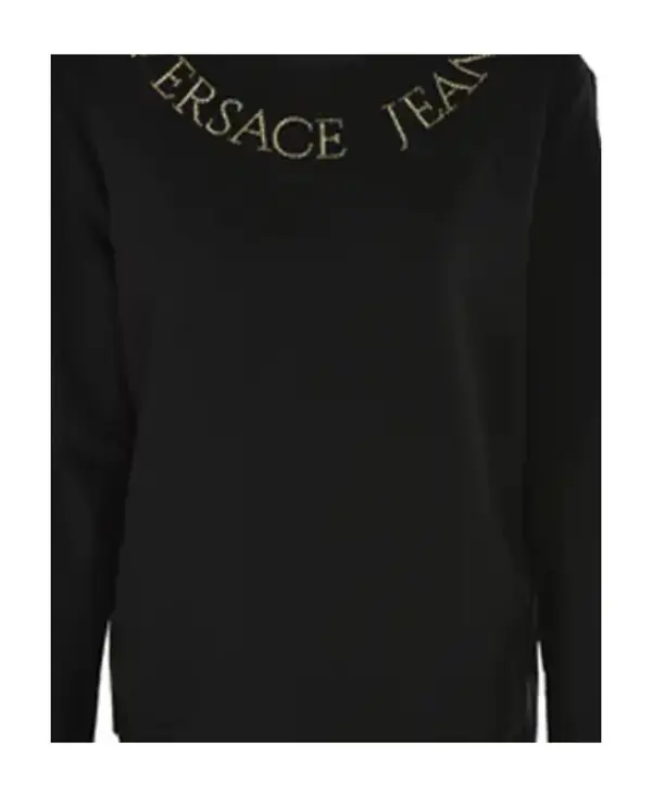 Versace Printed Logo Pullover - Black
