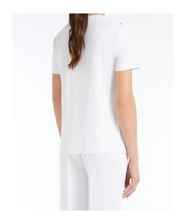 Max Mara Embellished Crewneck T-shirt With Graphic Design