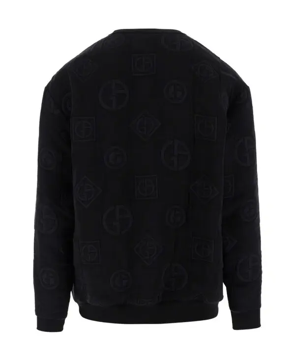 Giorgio Armani Embroidered Logo Crewneck Sweatshirt