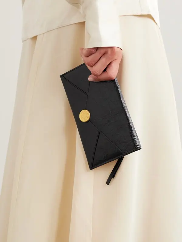 Dries Van Noten Leather Envelope Wallet