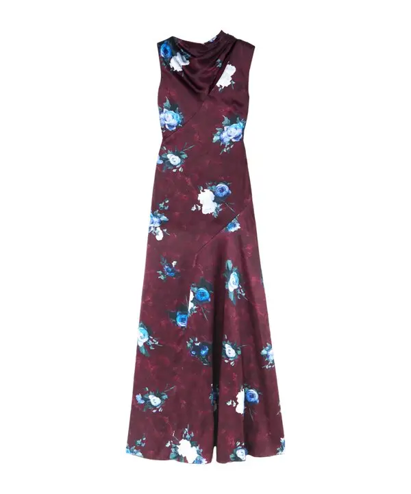 Erdem Floral Print Sleeveless Maxi Dress