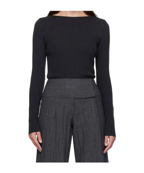 Our Legacy Ribbed Boat Neck Sweater