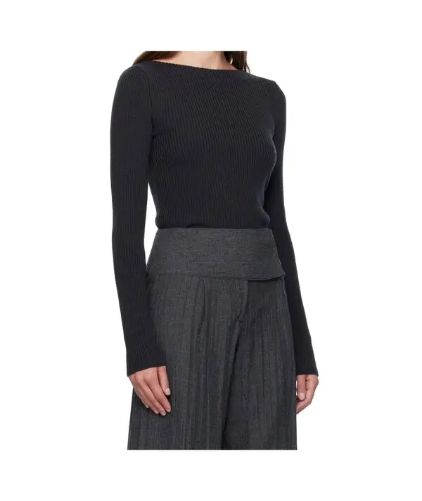 Our Legacy Ribbed Boat Neck Sweater