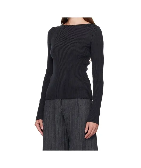 Our Legacy Ribbed Boat Neck Sweater