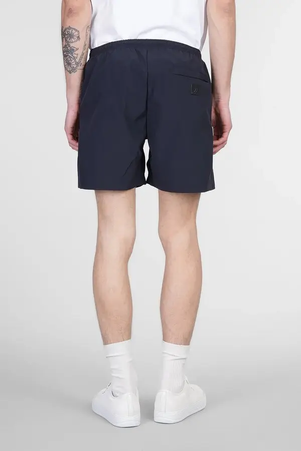 LANVIN Elastic Waist Shorts With Back Patch Logo