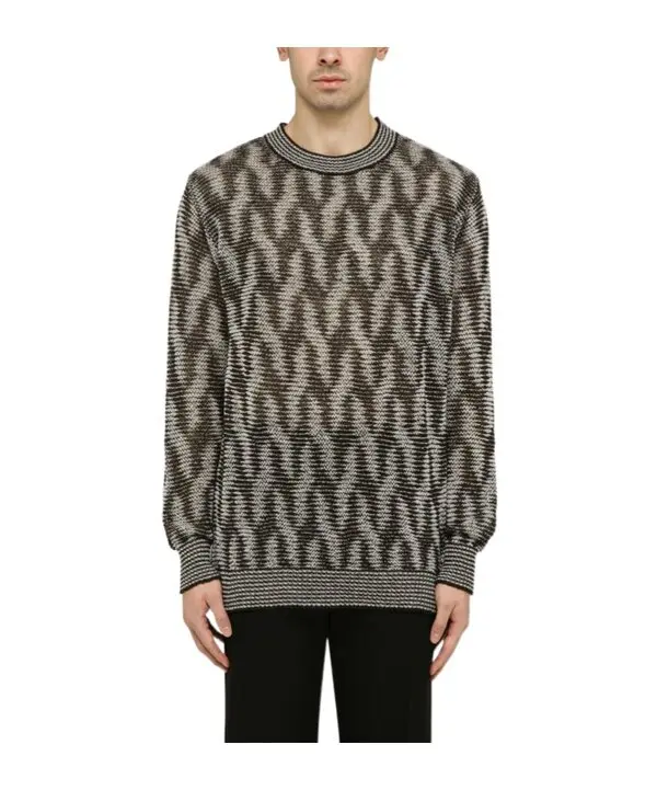 Dries Van Noten Jacquard Loose Fit Jumper