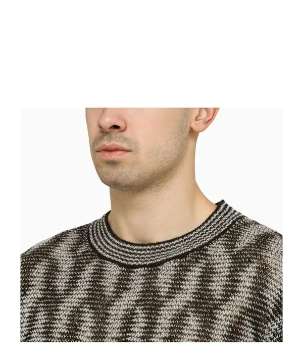 Dries Van Noten Jacquard Loose Fit Jumper