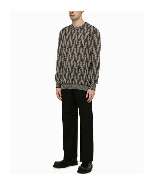 Dries Van Noten Jacquard Loose Fit Jumper