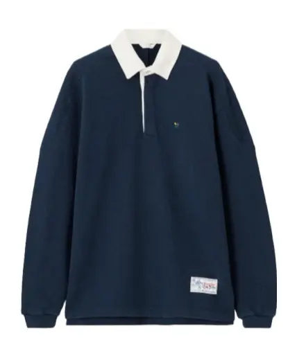 Aimé Leon Dore Long Sleeve Polo Shirt - Black