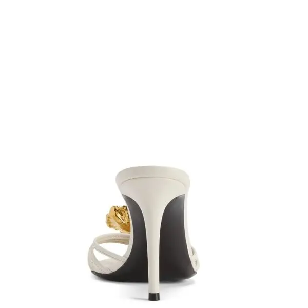 GIUSEPPE ZANOTTI Orchid Crystal 90 Mules - White