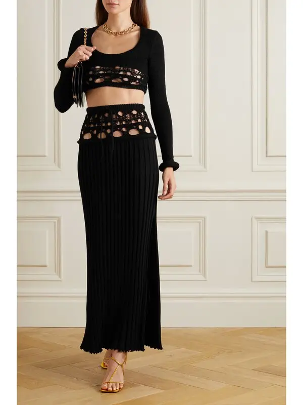 Christopher Esber Crocheted Openwork Top