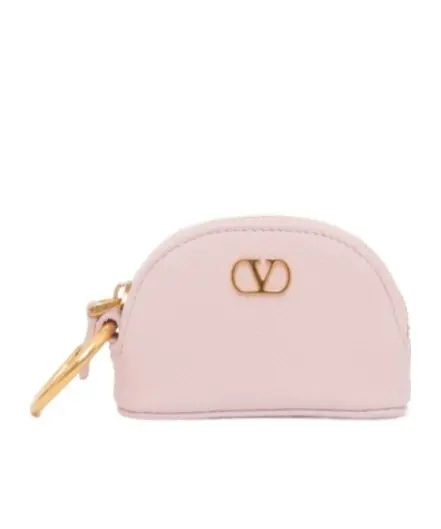 Valentino Garavani Logo Coin Purse - Pink