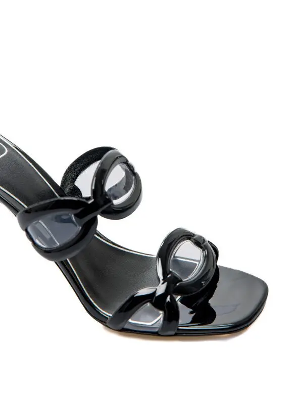 Valentino Garavani High Heel Mules With Logo Detailing