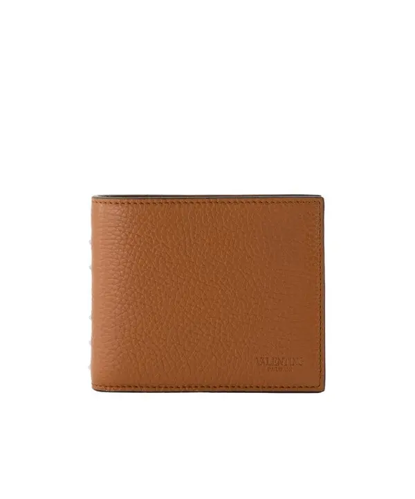 Valentino Garavani Rockstud Bifold Wallet - Brown