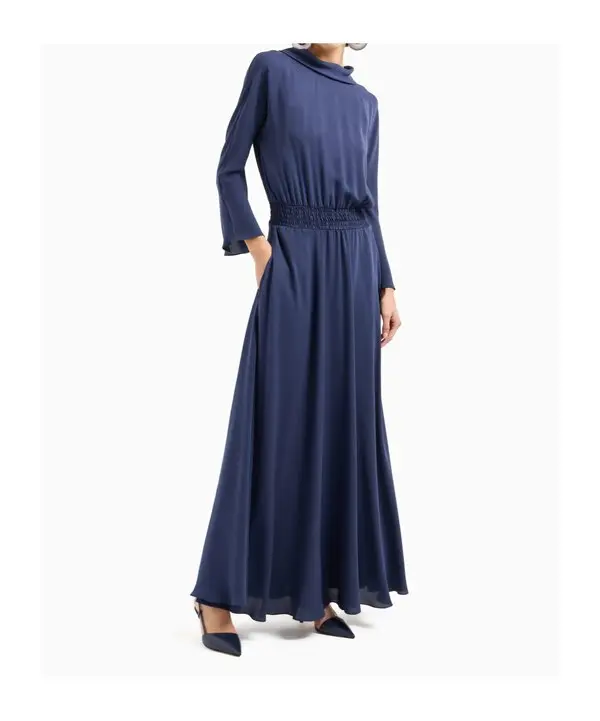 Giorgio Armani Elasticated-waist Day Dress
