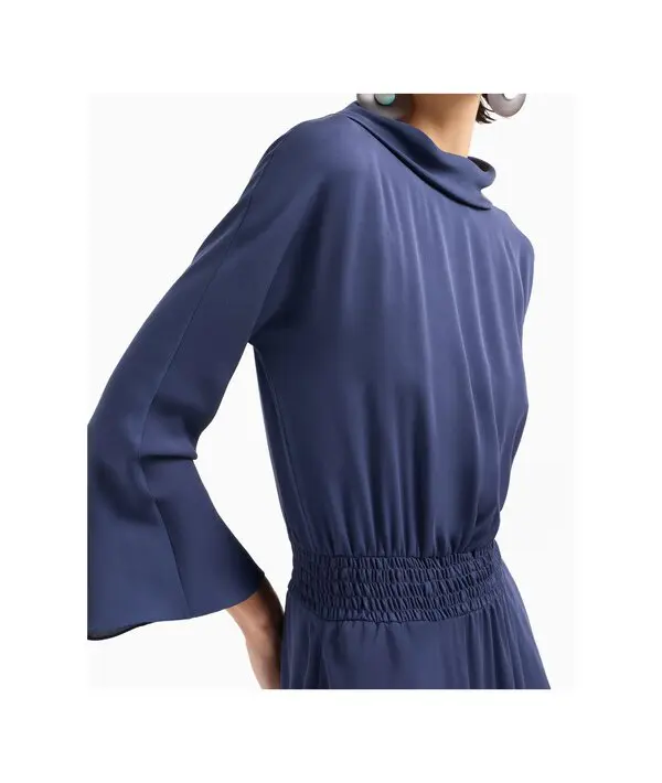 Giorgio Armani Elasticated-waist Day Dress