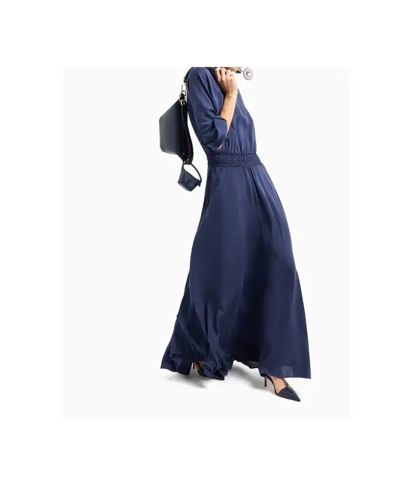 Giorgio Armani Elasticated-waist Day Dress