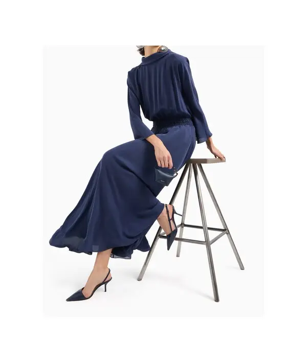 Giorgio Armani Elasticated-waist Day Dress
