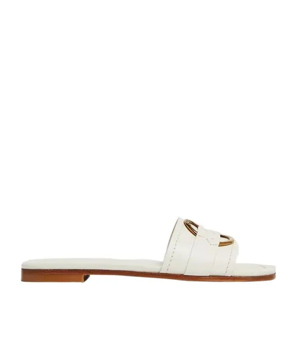 Moncler Bell Slip-on Sliders - White