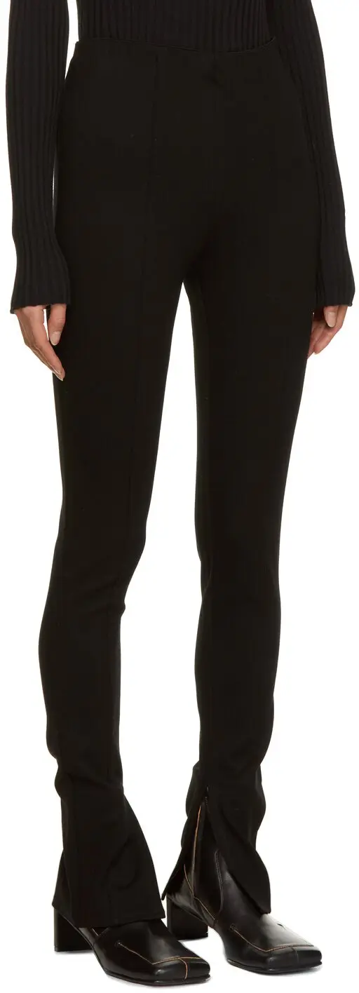 ANINE BING High-rise Skinny Trousers With Split Hem