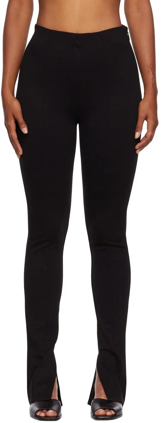 ANINE BING High-rise Skinny Trousers With Split Hem