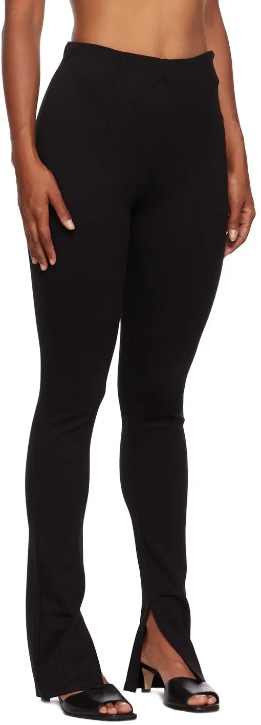 ANINE BING High-rise Skinny Trousers With Split Hem
