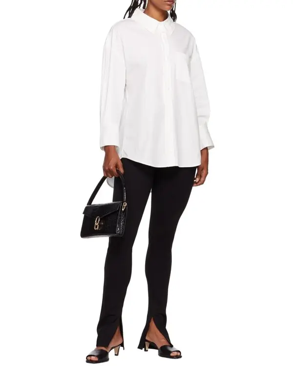 ANINE BING High-rise Skinny Trousers With Split Hem