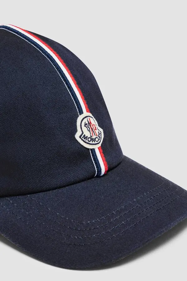 Moncler Logo Patch Baseball Cap - Black