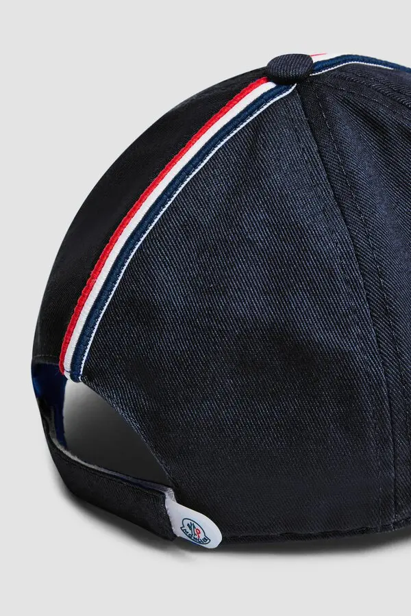 Moncler Logo Patch Baseball Cap - Black