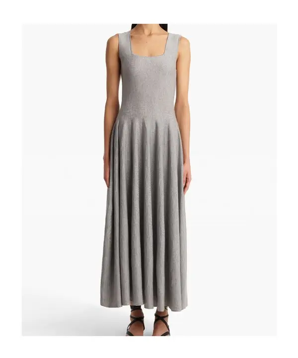 Khaite Jodie Midi Dress - Gray