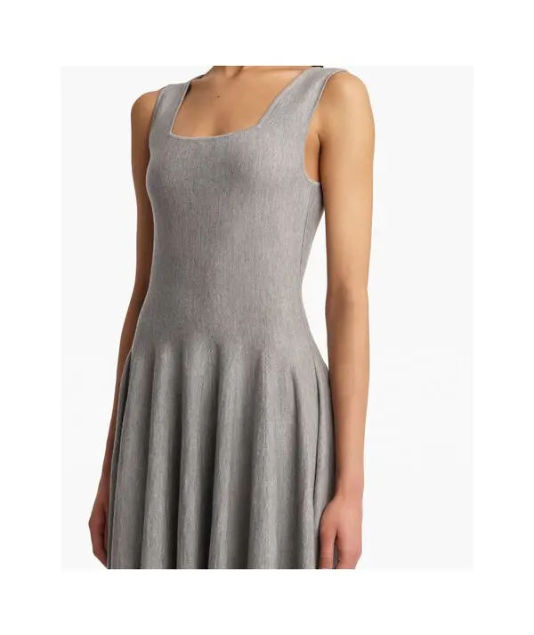 Khaite Jodie Midi Dress - Gray