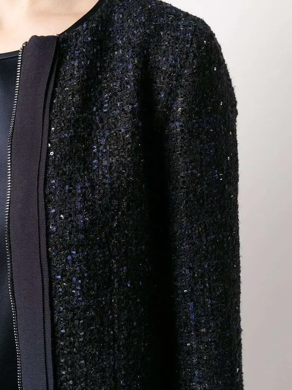 Emporio Armani Glitter Coarse Flower Casual Jacket