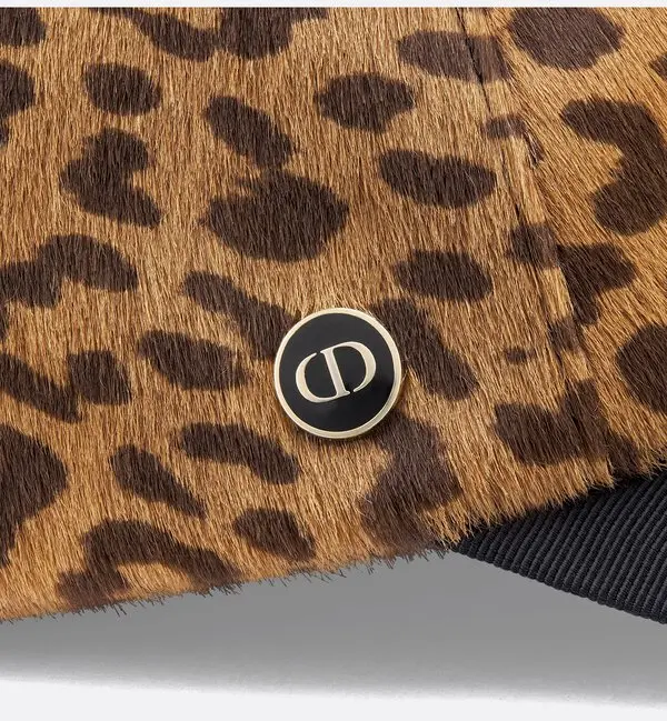 Dior Leopard Print Baseball Cap