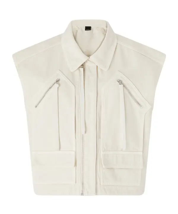 Pinko Gerard Zipped Gilet - White