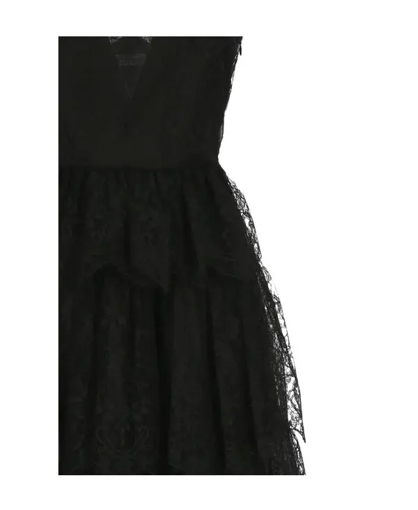 Dior Lace Tiered Midi Dress
