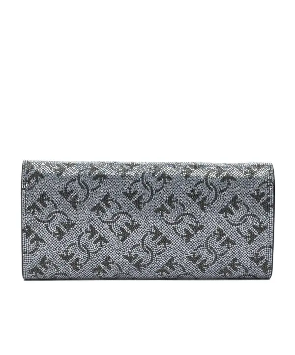 Pinko Logo Plaque Embellished Clutch Bag